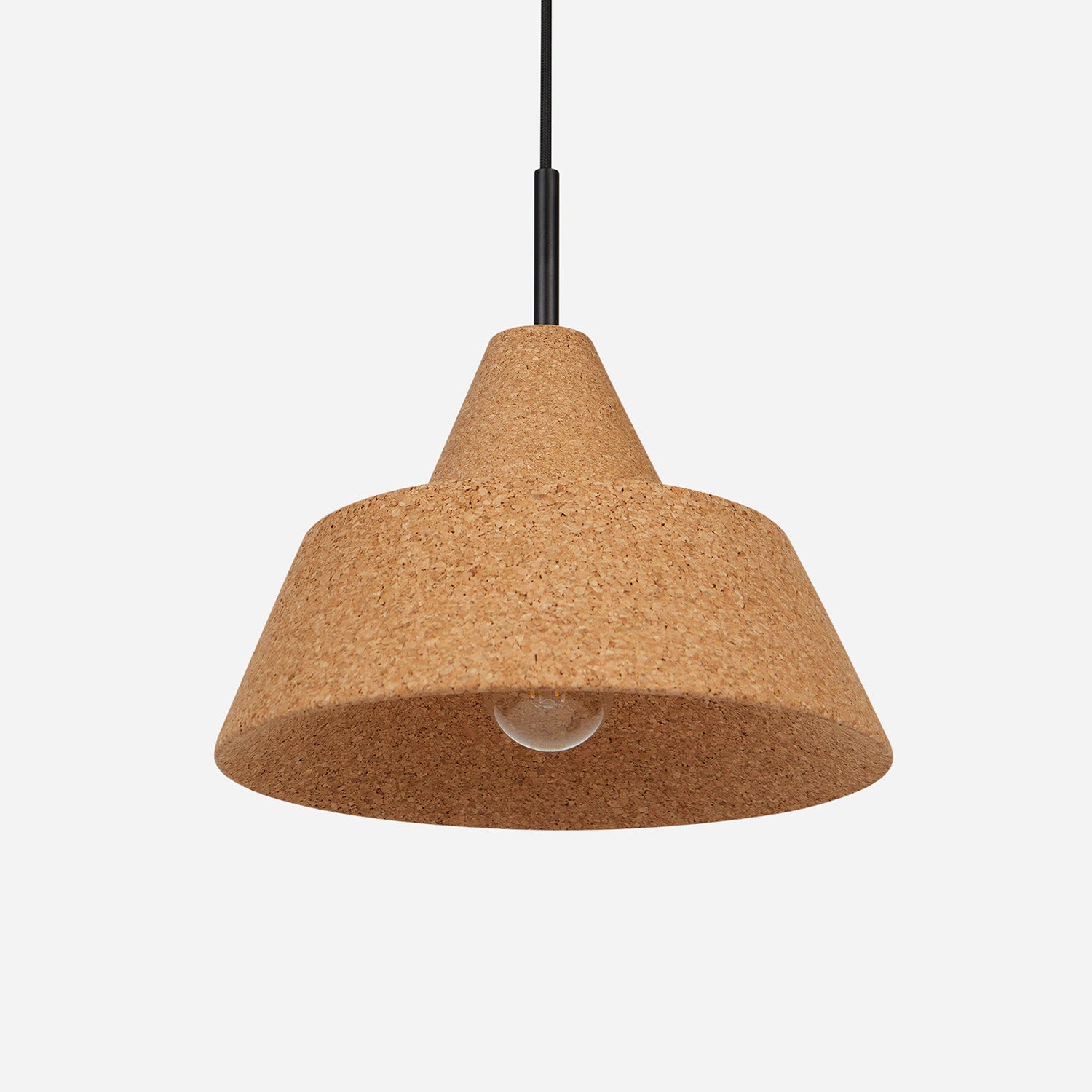 Retro Cork Pendant Lamp – Minimal Sustainable Lighting